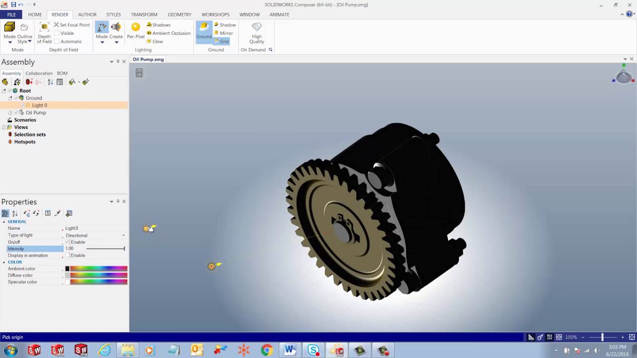 SOLIDWORKS Composer - Lights - YouTube