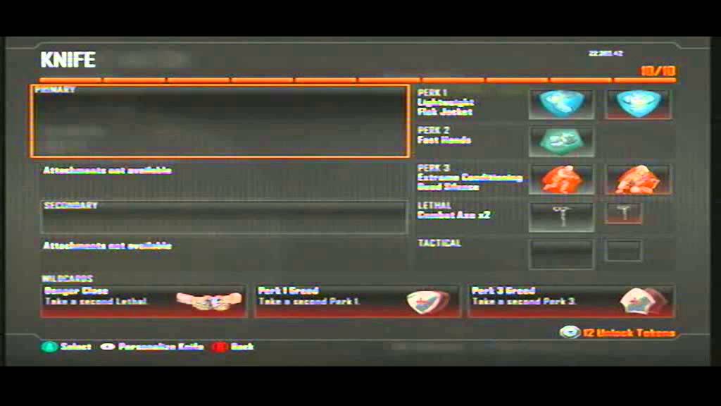 BO2 Combat Knife Custom Class Setup - YouTube