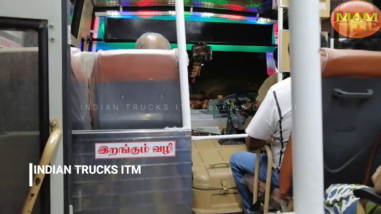 New Tnstc Blue Bus Interior Video Driver Cabin - YouTube