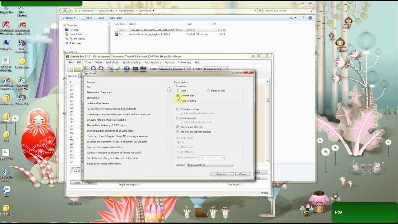 How to take text from subscene - YouTube