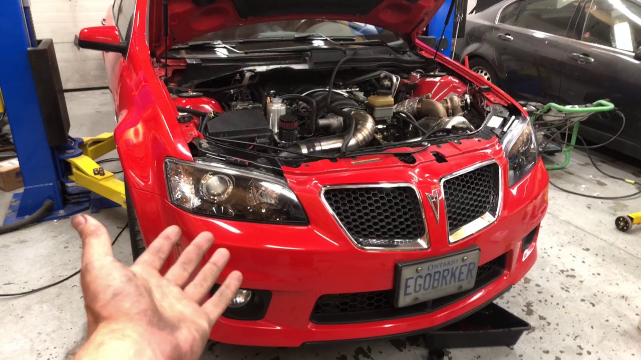 Pontiac G8 Turbo, cold case and turbo guard - YouTube