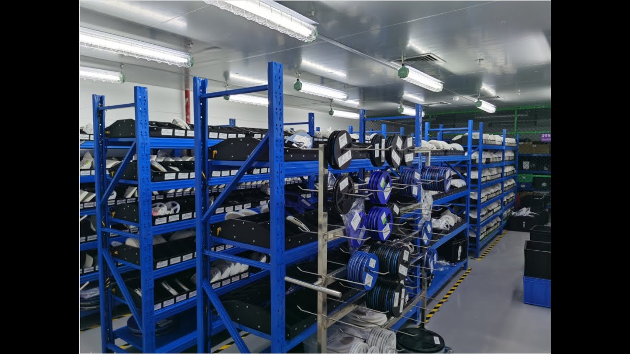 Components warehouse from ShenZhen PCB Electronics Co., Ltd. - YouTube