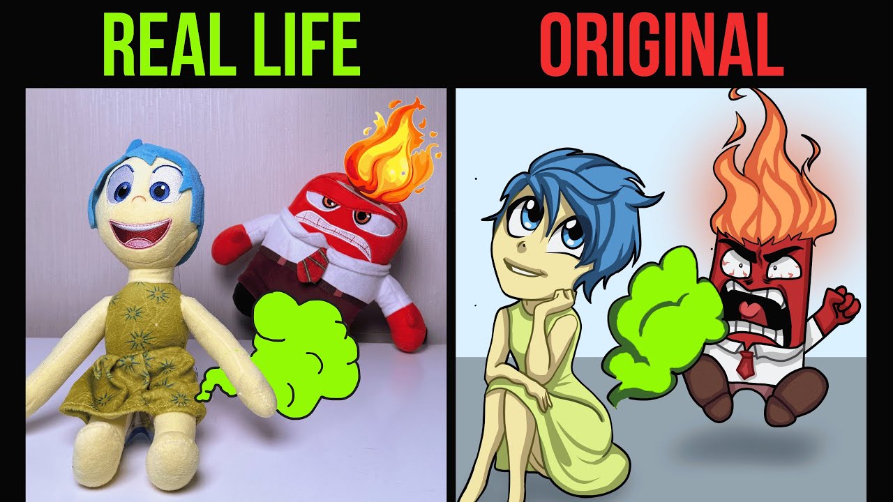 REAL LIFE vs ORIGINAL | The Best TikToks of INSIDE OUT 2 - YouTube