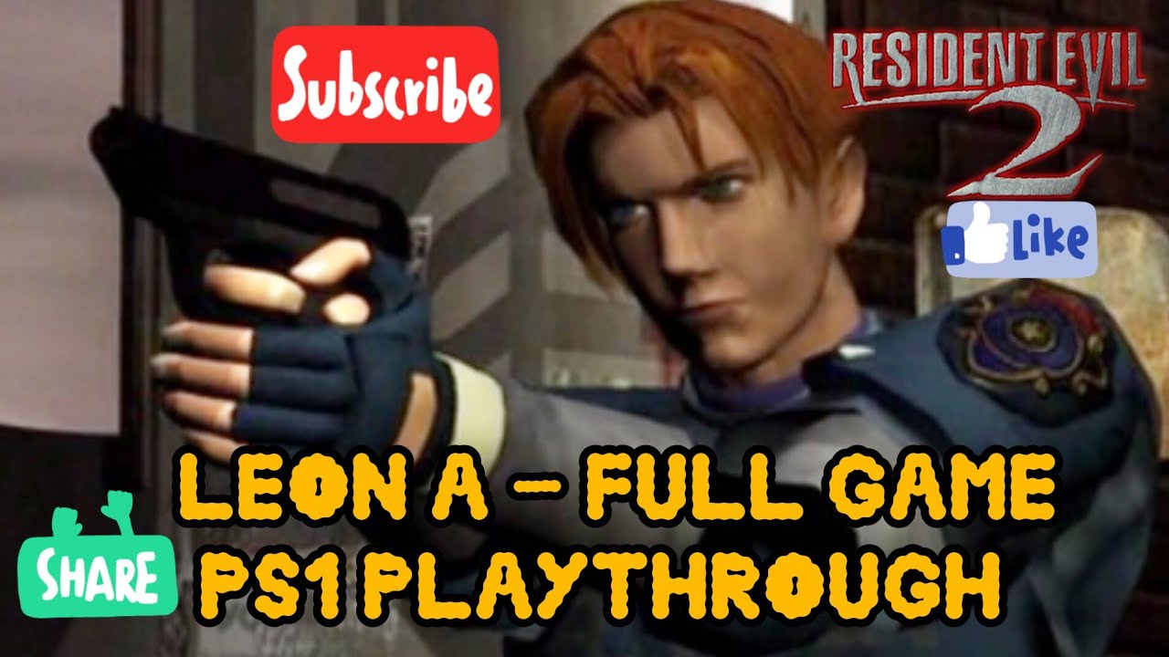 Resident Evil 2 | Leon | Full Game | PS1 Playthrough - YouTube