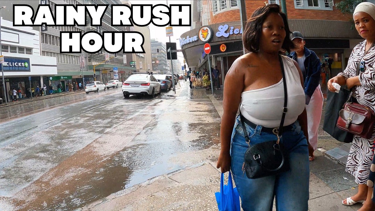 Pretoria CBD Knock-Off Time | Rainy Day Streets - YouTube