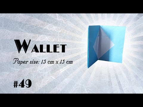 Origami Tutorial - How to fold Origami Wallet step-by-step - DIY - YouTube