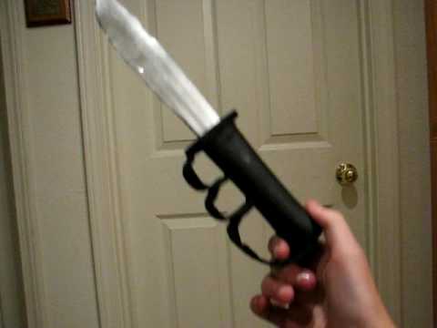 Homemade CARDBOARD Trench knife - YouTube