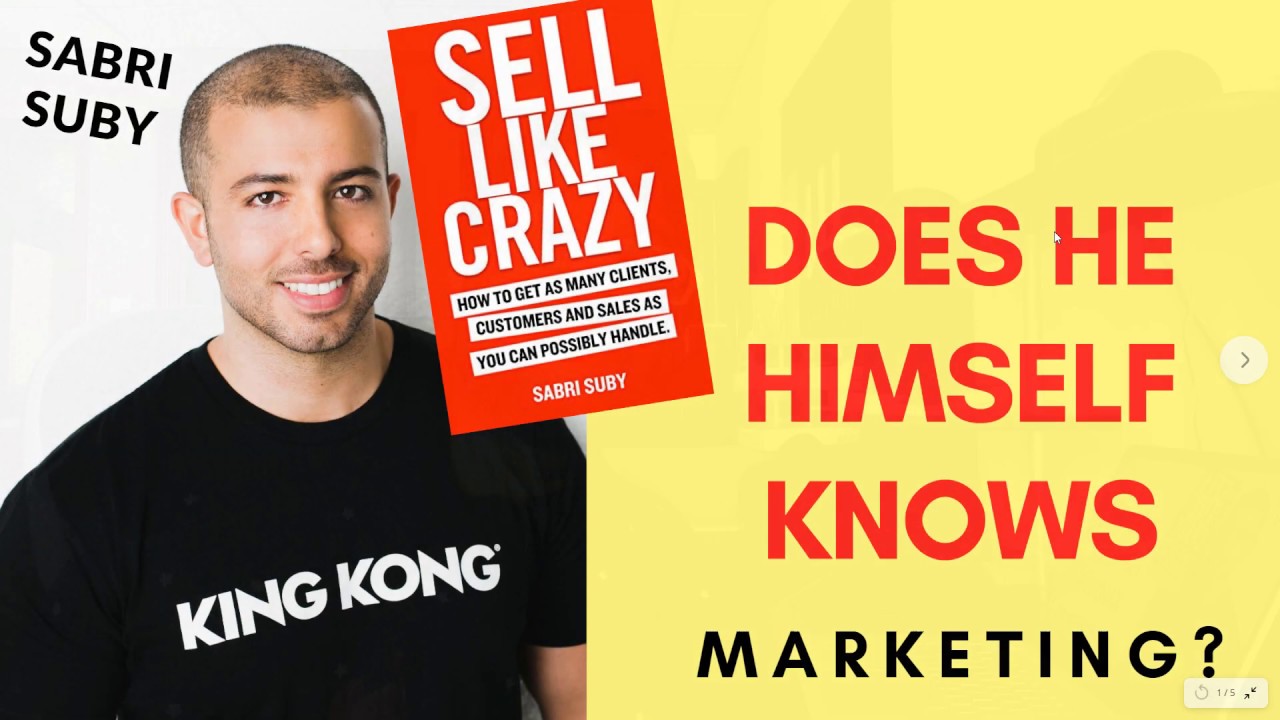 Sabri Suby: Sell Like Crazy (sales funnel) Review, does he himself know ...