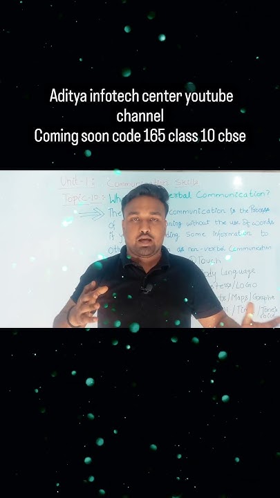 cbse code 165 class 10 computer application - YouTube