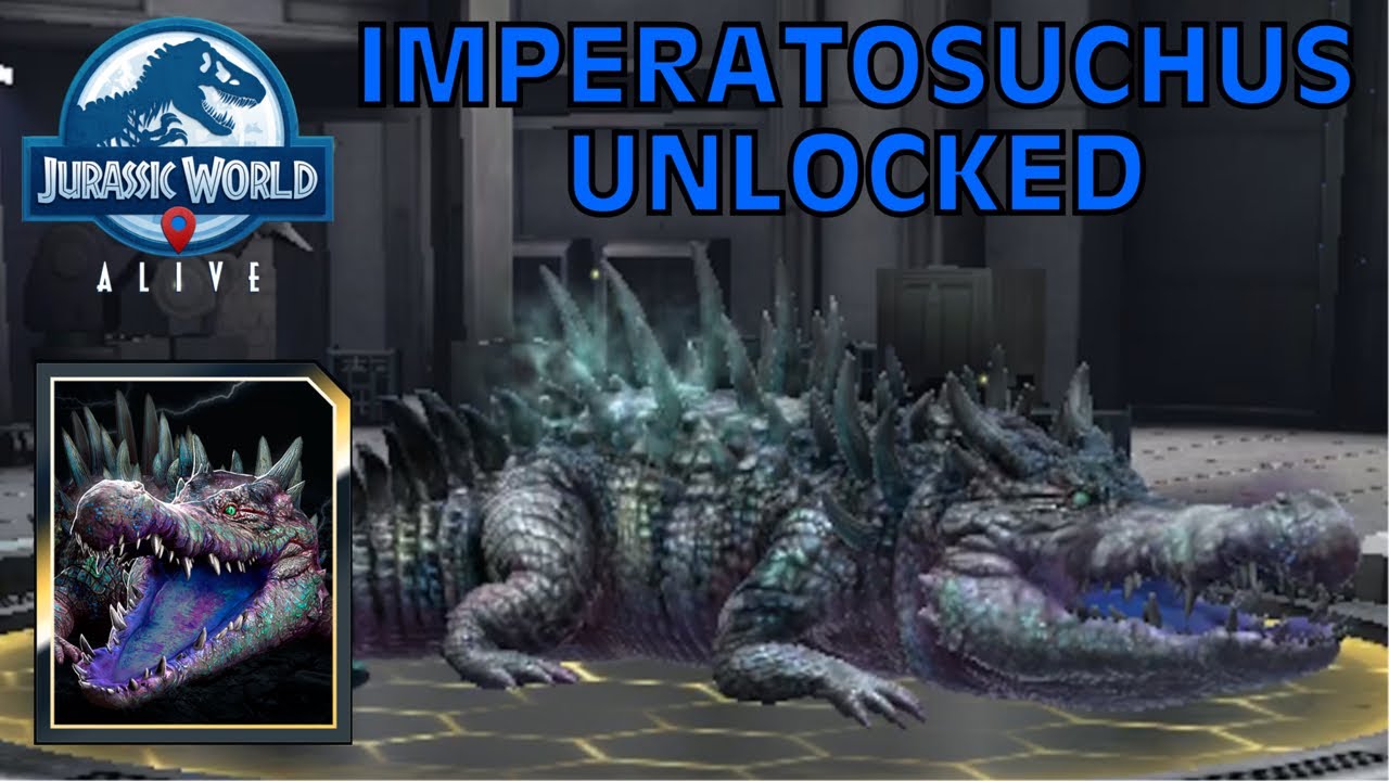 Imperatosuchus Unlocked - Jurassic World Alive - YouTube