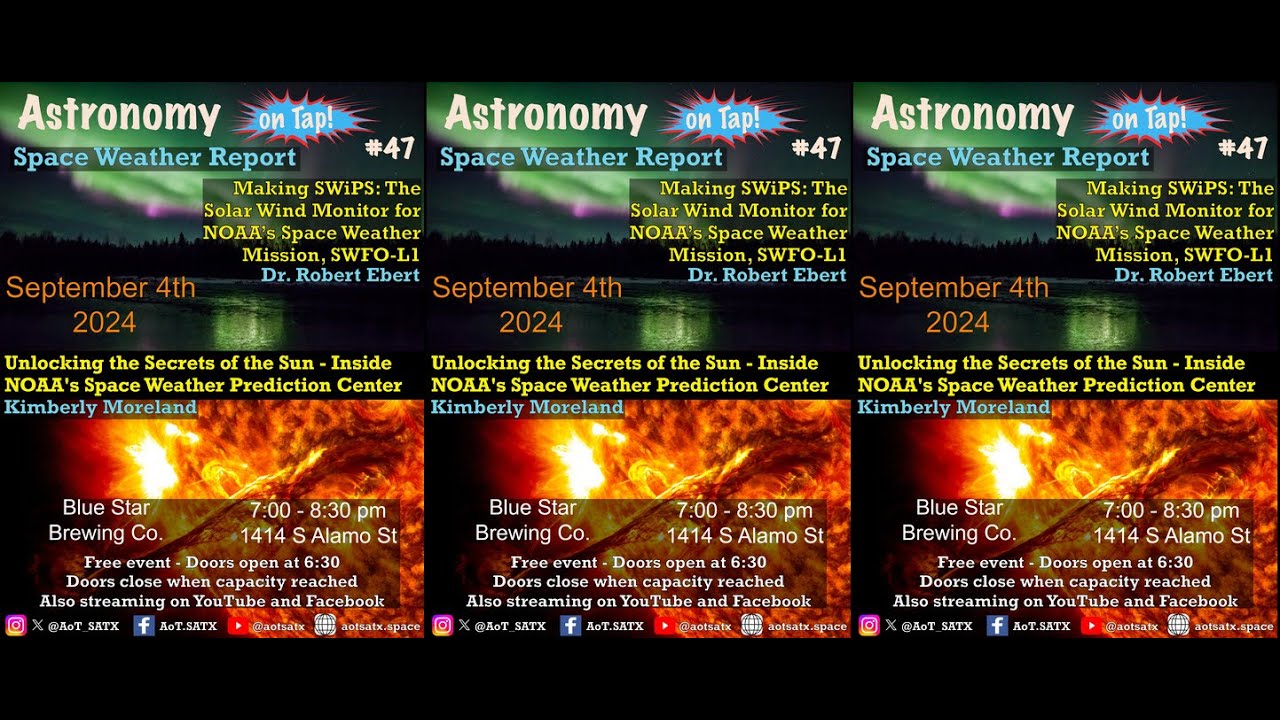 Astronomy on Tap, San Antonio, Texas #47 - Space Weather Report - YouTube