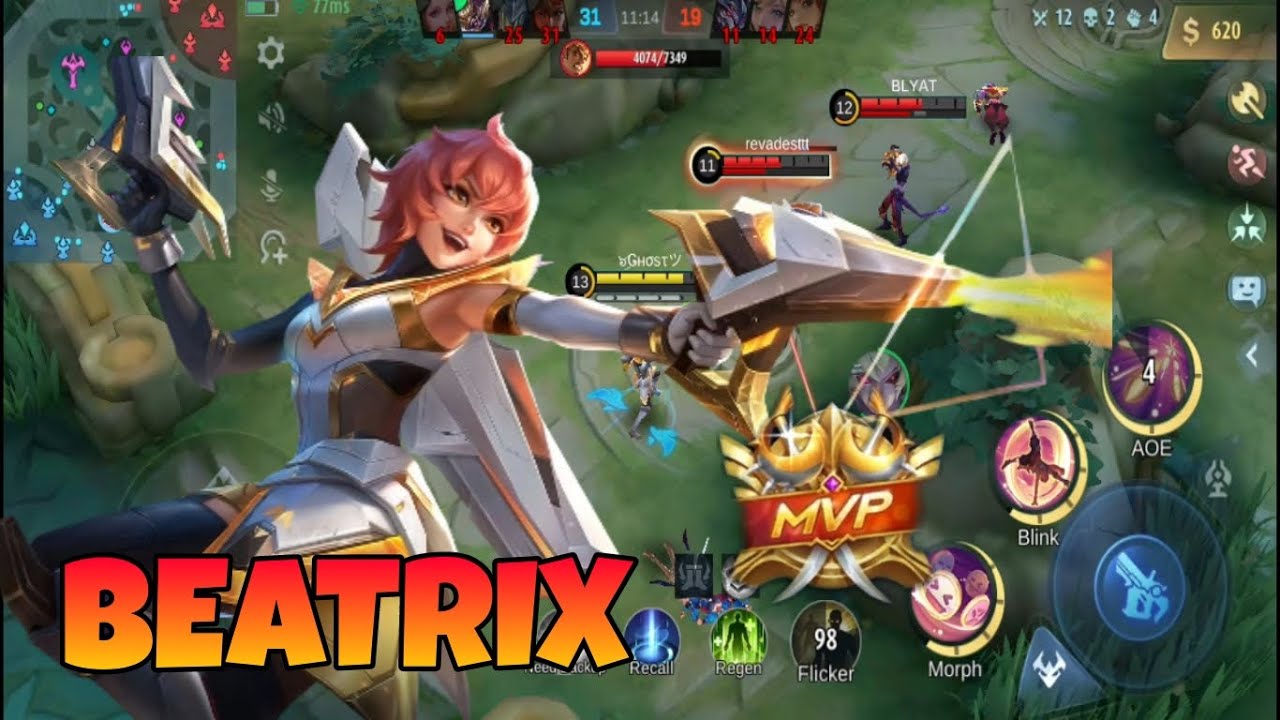 Beatrix MVP Gameplay | New Build & emblem set 2023 | Mobile legends ...