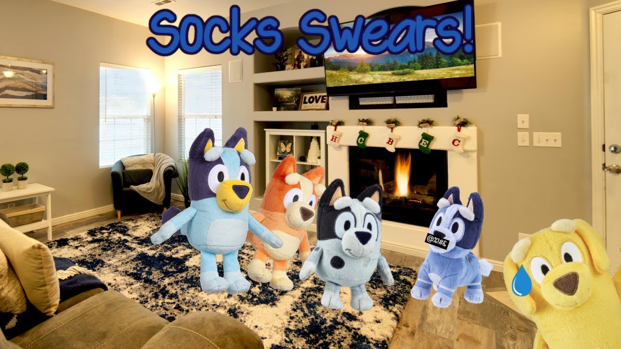 Bluey Plush Series - Socks Swears! - YouTube