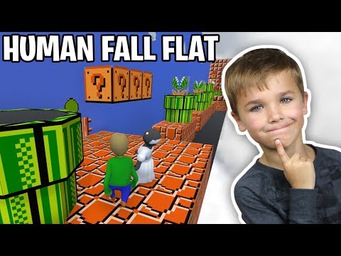 GRANNY AND BALDI PLAYING SUPER MARIO in HUMAN FALL FLAT