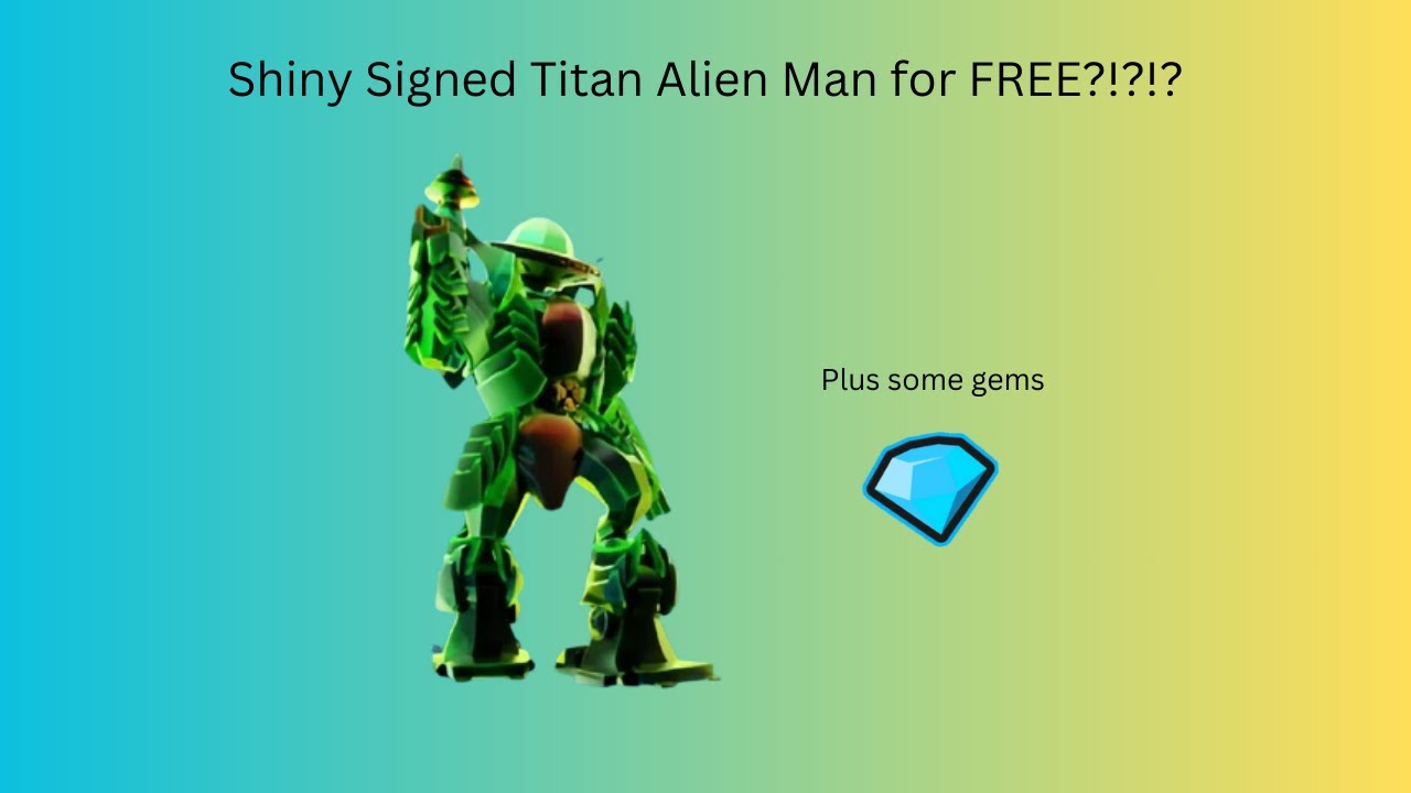 😱I GOT A FREE SHINY SIGNED ALIEN AND GEMS😱 #toilettowerdefense - YouTube