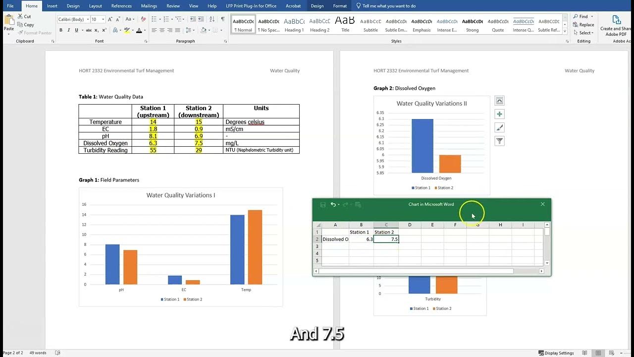 Data Charts in Word - YouTube