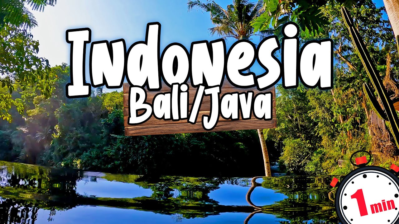 Indonesia (Bali/Java) en 1 minuto ⏱️ - YouTube
