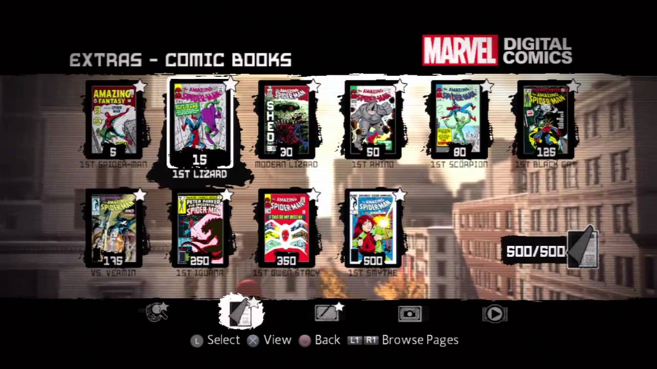 The Amazing Spider-Man Game - All Comics Unlocked [HD] - YouTube