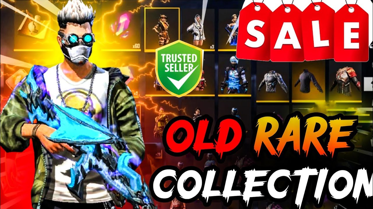free fire old id collection video😍|| old rare collection || best dress ...
