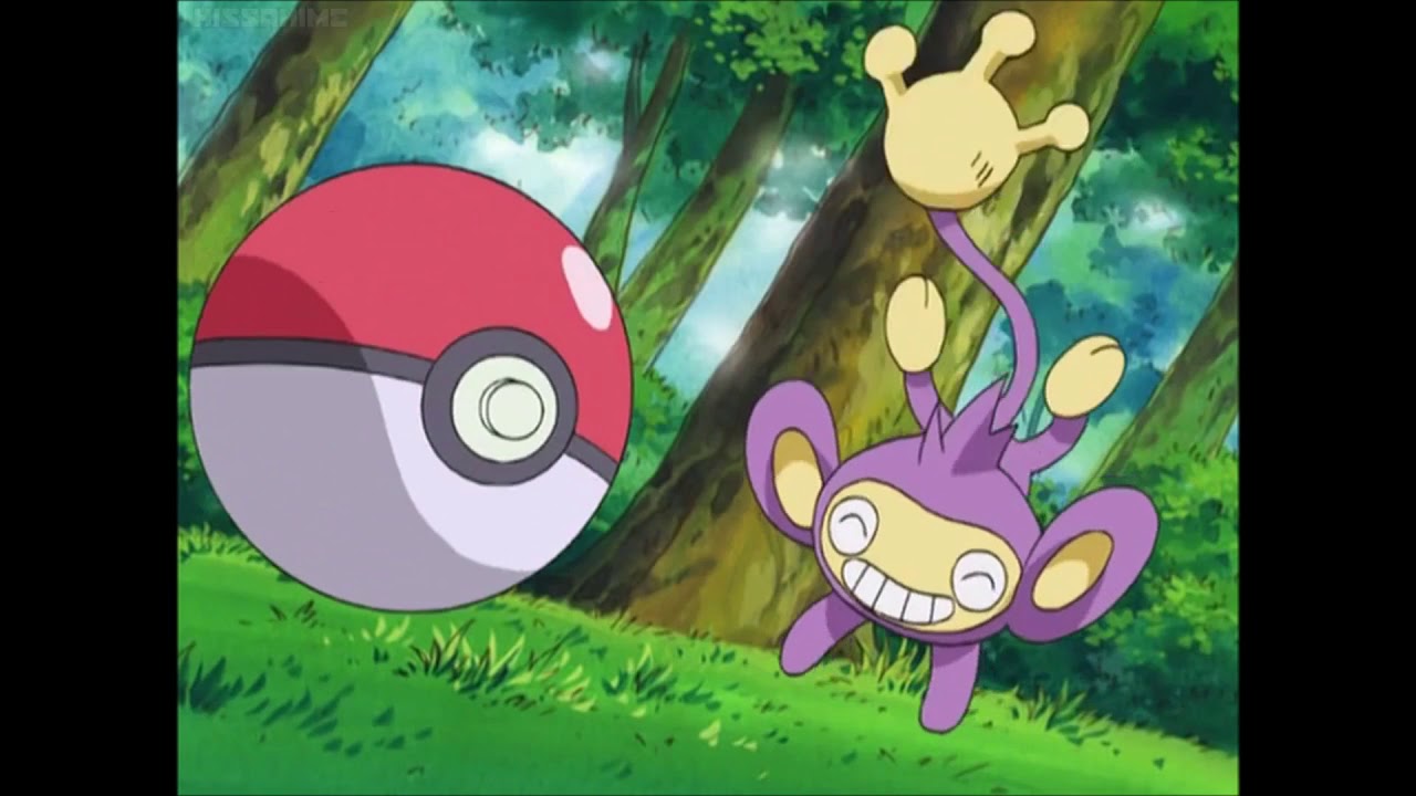 Ash Fails To Catch Aipom - YouTube