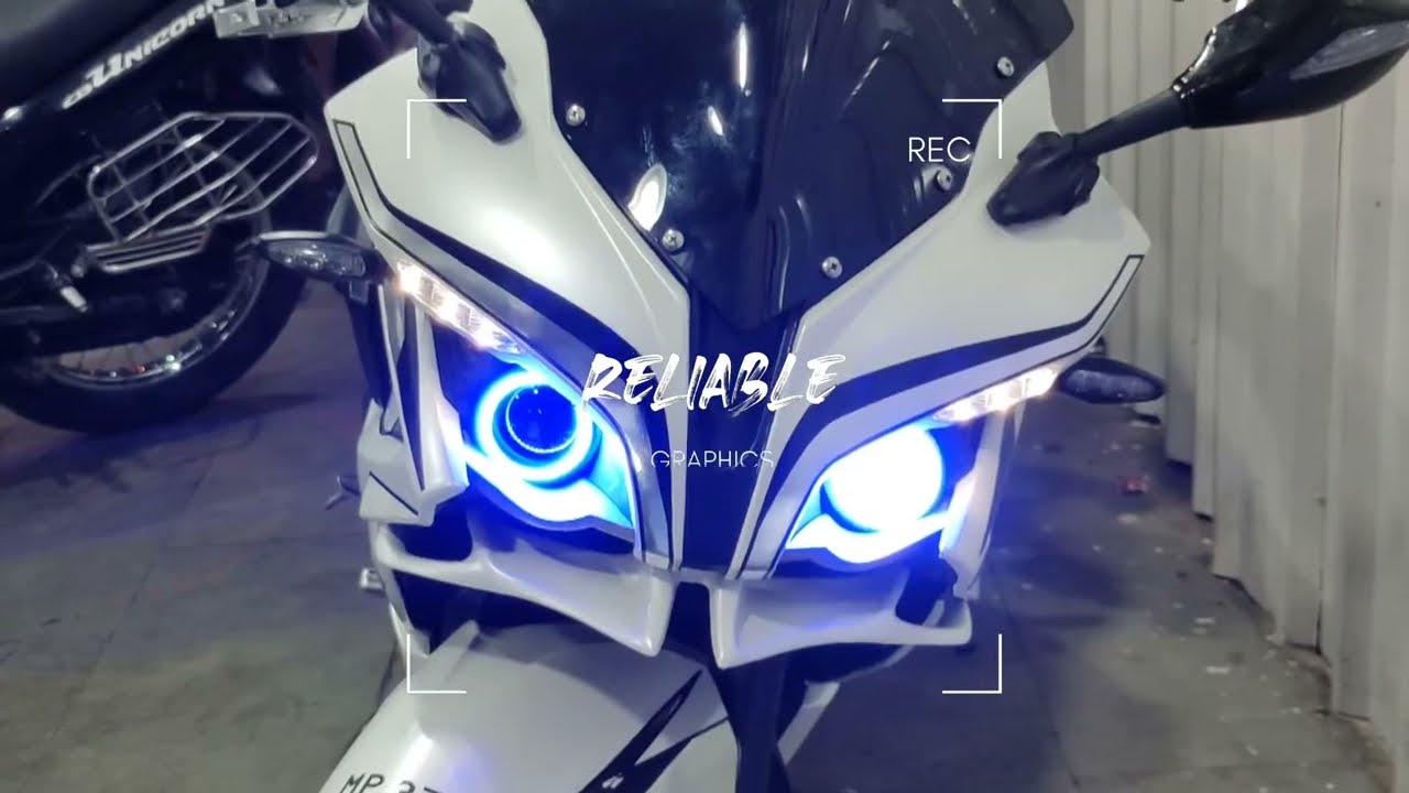 Pulsar RS200 White Vinyl Wrapping | bike modification | Reliable ...