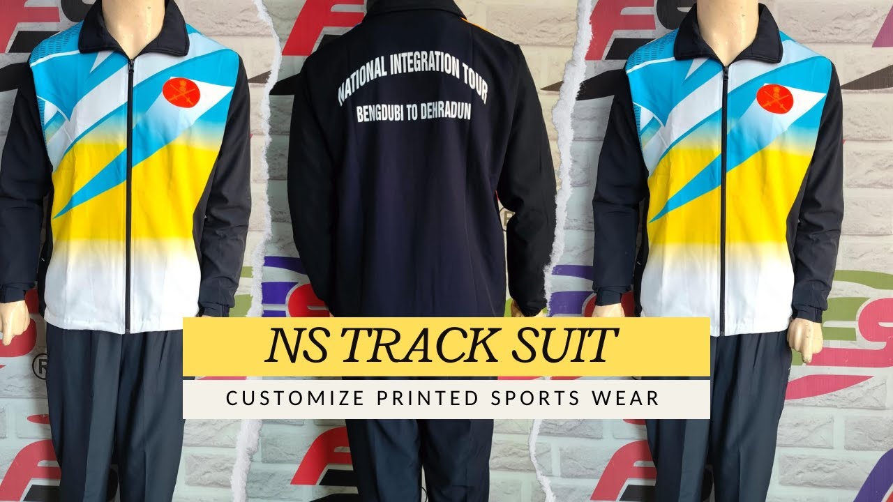Customize Track Suit Design Sublimation Printed - YouTube