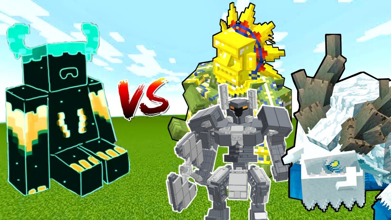 Warden Vs. Mowzie’s Mobs Mod in Minecraft mob battle - YouTube