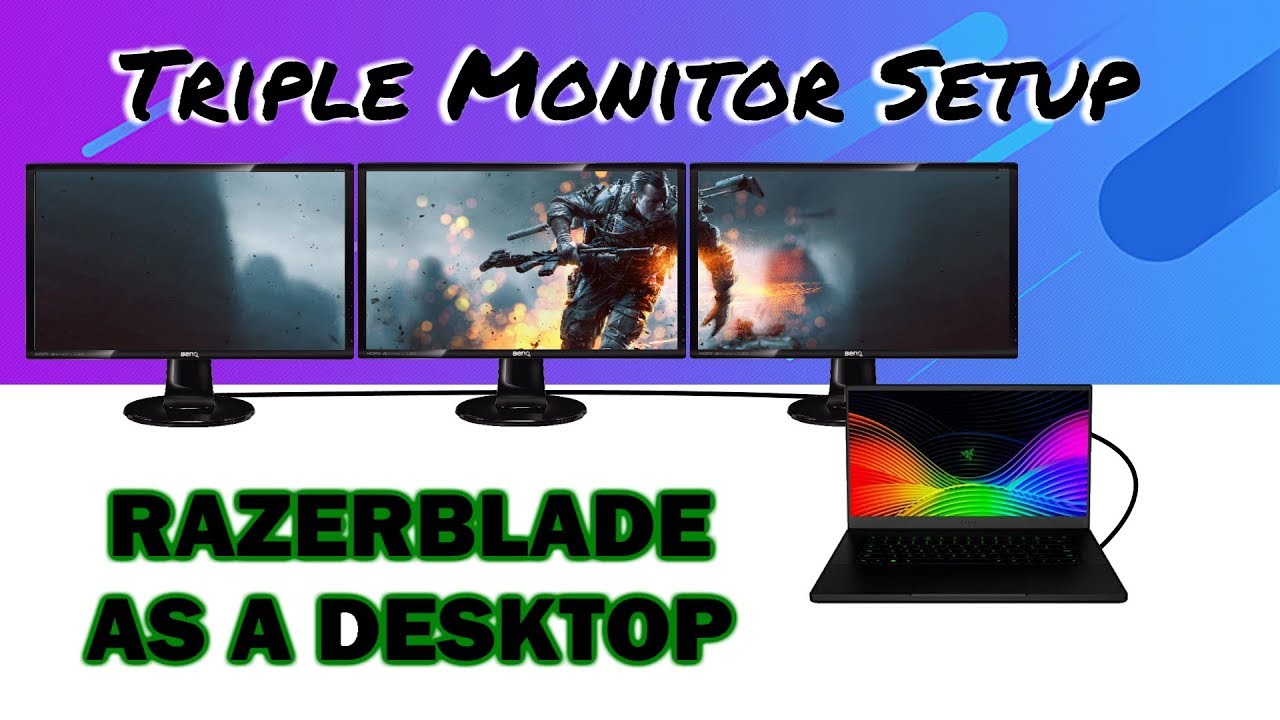 The RazerBlade 15 runs 3 Monitors! - TUTORIAL - YouTube