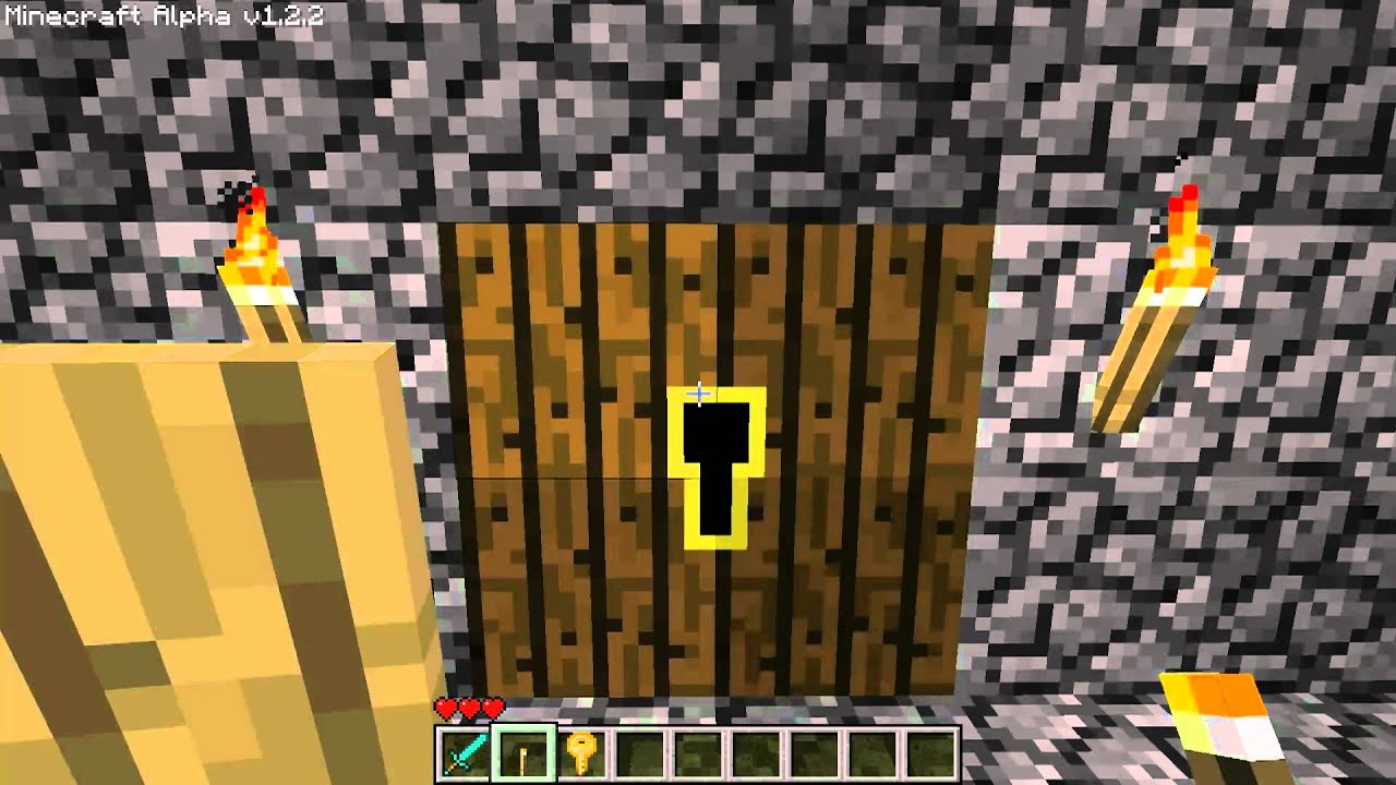 Minecraft - Locked Door - YouTube