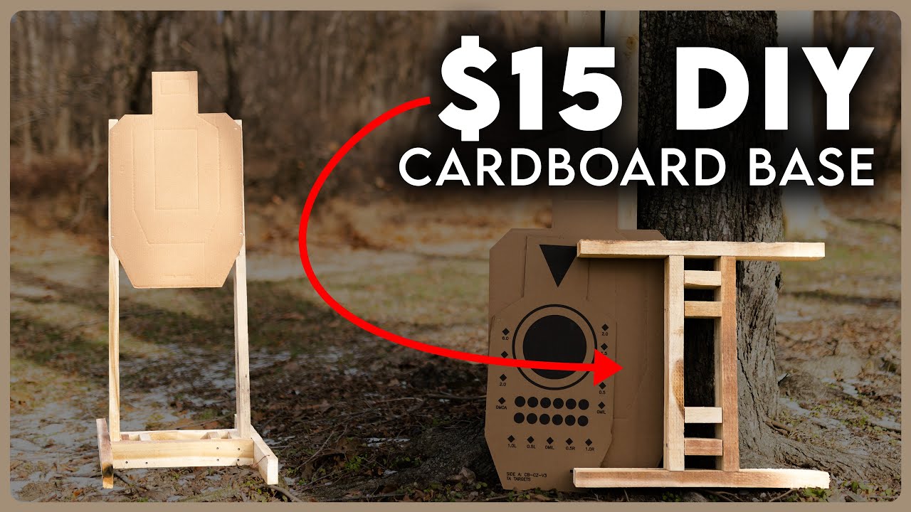 Make a Cardboard Target stand for $15 | DIY Cardboard Base - YouTube
