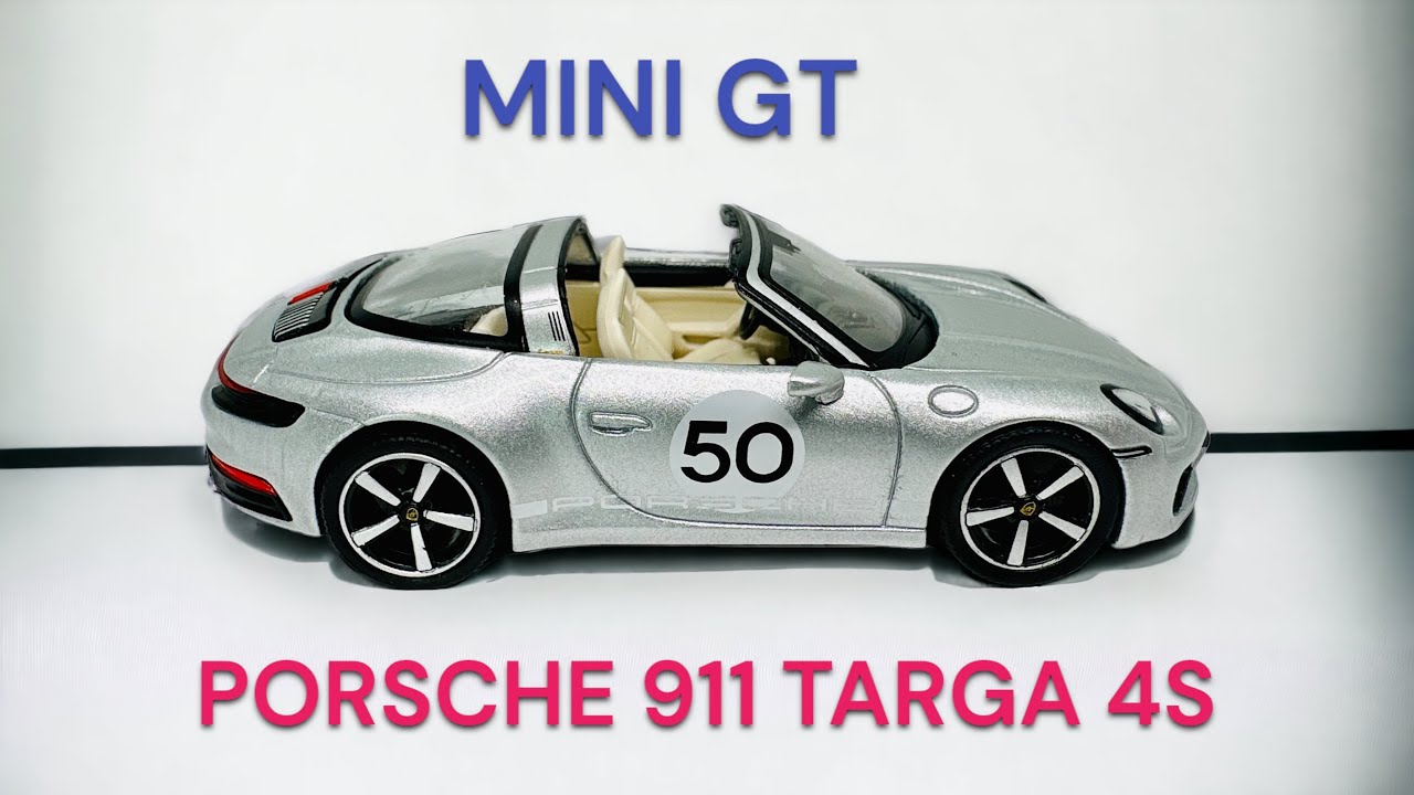 Mini GT Porsche 911 Targa 4S Heritage Design GT 1/64 4K - YouTube