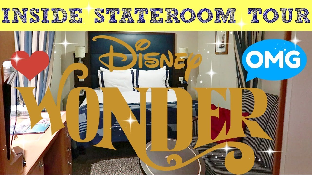 DISNEY WONDER INSIDE STATEROOM ROOM TOUR *Complete Version* |DISNEY ...