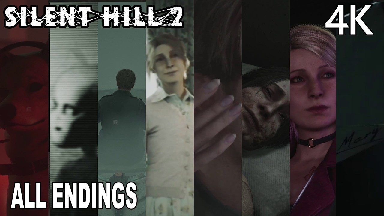 Silent Hill 2 Remake All Endings Complete Bliss, Stillness, Dog, UFO ...