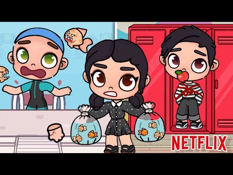 WEDNESDAY X AVATAR WORLD 💀🤯 Animation Move 🤔 Netflix Wednesday Addams 😃