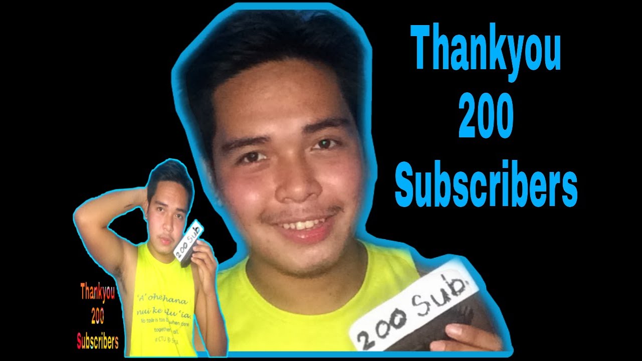 200 Subscribers Celebration | Johnric Anore - YouTube