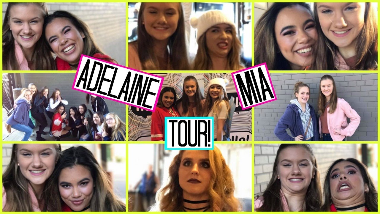 MEETING AND VLOGGING WITH ADELAINE MORIN AND MIA STAMMER! Adelaine and ...