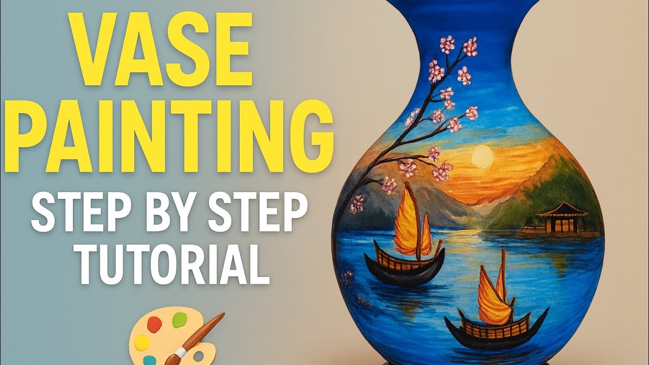 "Flower Pot for Intermediate students and Easy Step by Step Tutorial ...