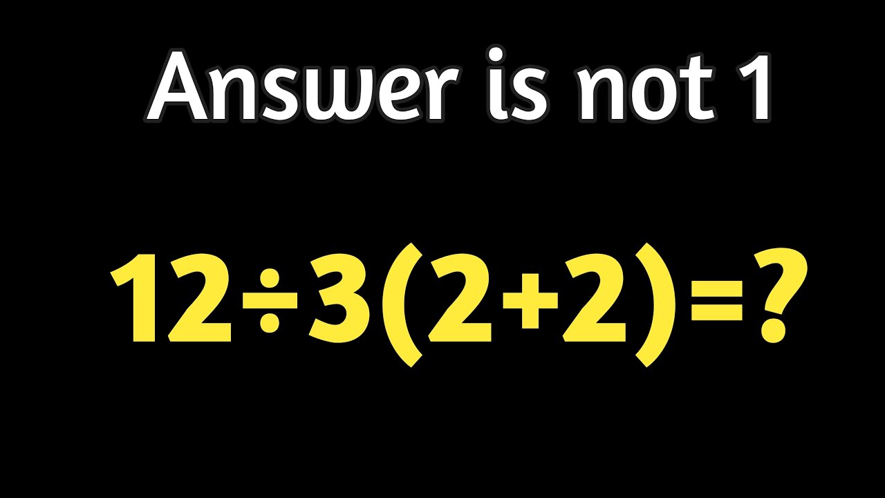 Only 1% Can Solve This Math Problem! | Test Your Brainpower - YouTube