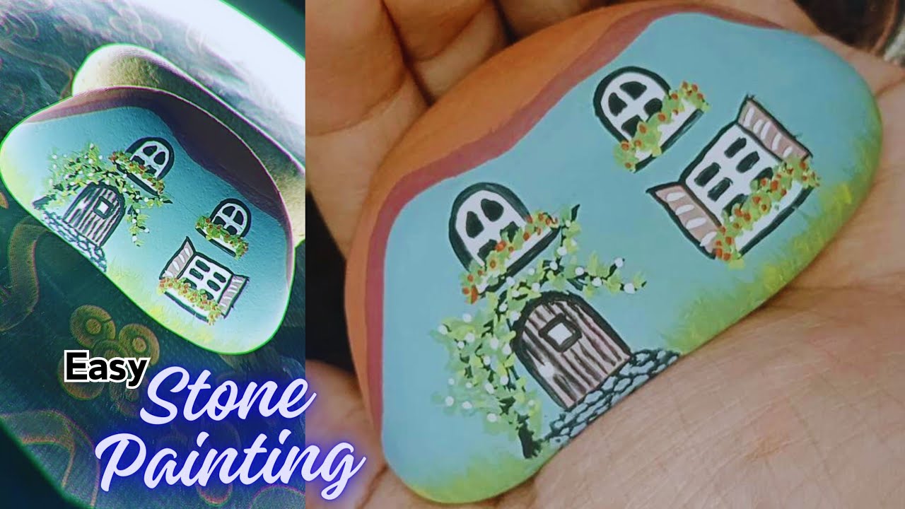 Easy Stone painting ideas| Diy Stone craft | Rock painting for ...