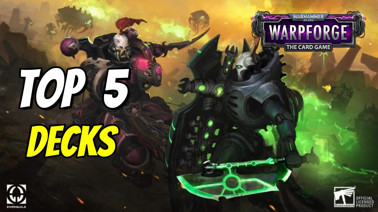 My Top 5 Decks Warhammer 40,000 Warpforge - YouTube