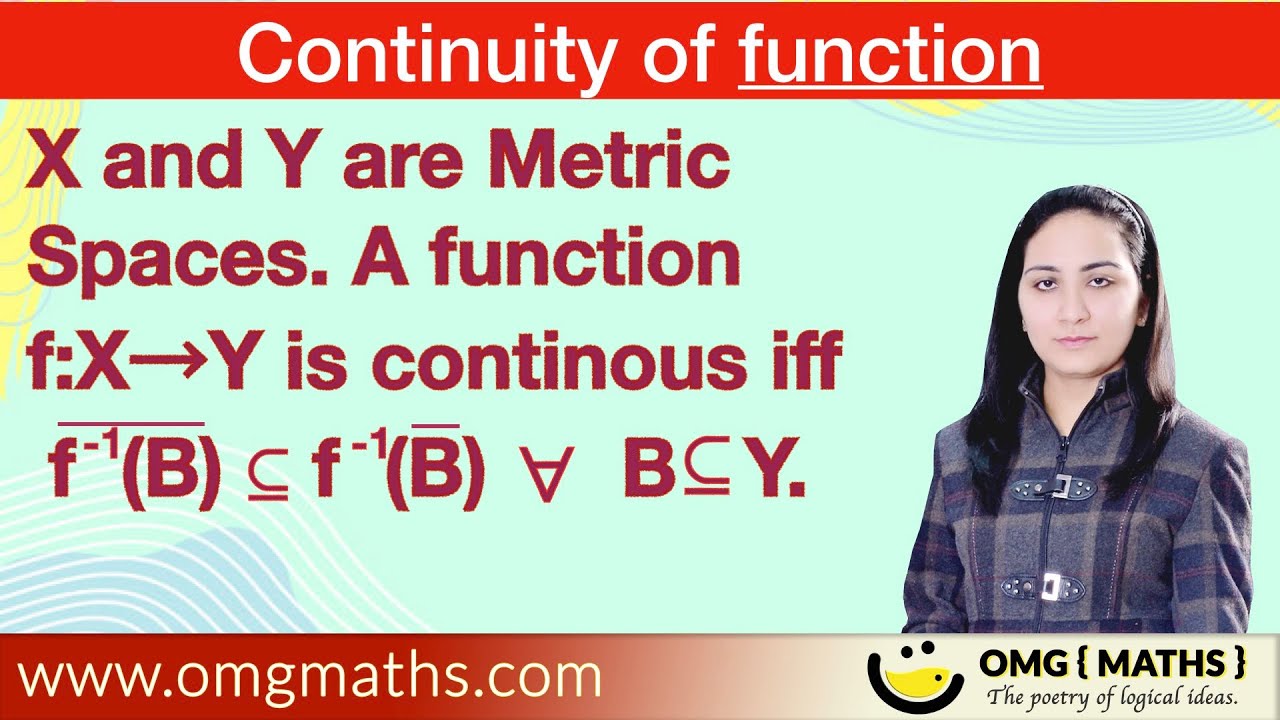 Continuity of function | Theorem | Metric Space | Msc | Bsc | Real ...