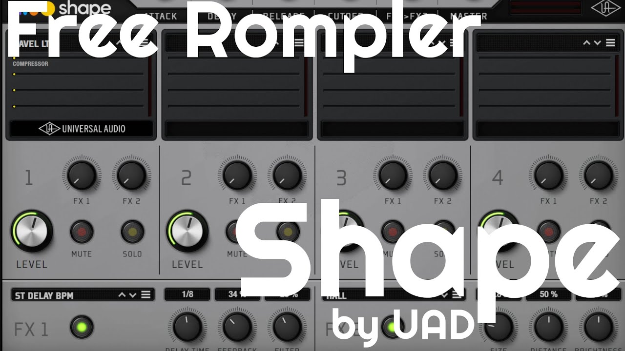Free Rompler - Shape by UAD (No Talking) - YouTube