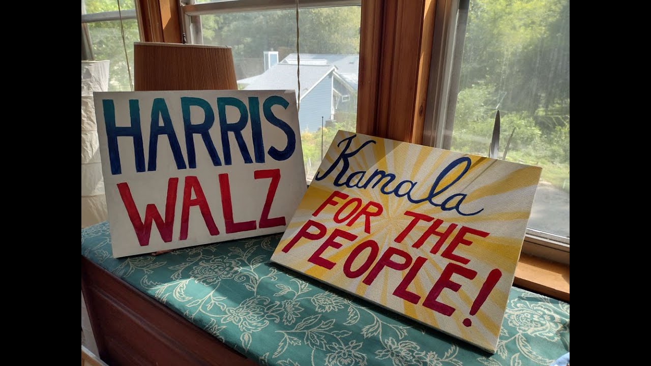 Make You Own Harris Yard Sign - YouTube