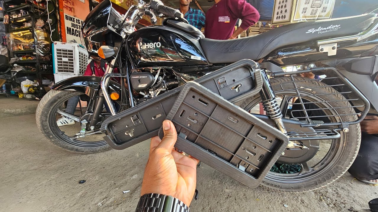 Splendor Grill Set / Number Plate Cover / All Modification Accessories ...