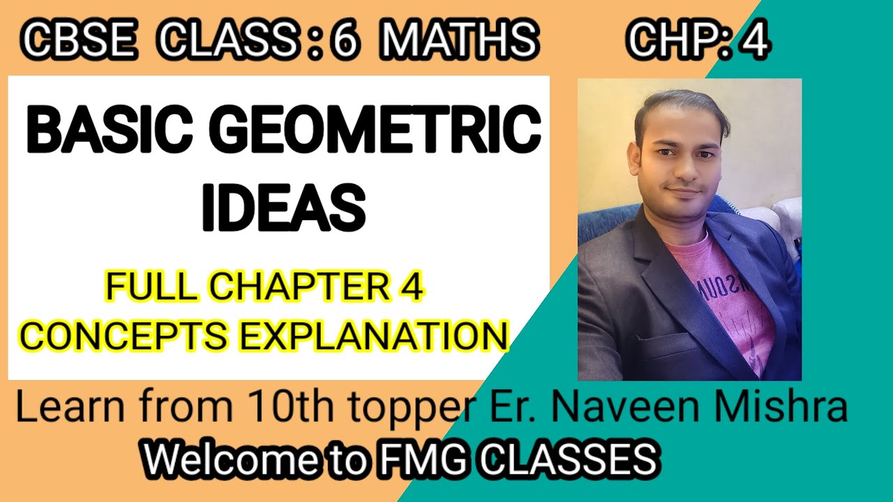 CBSE Class 6 Maths | Basic Geometric Ideas | NCERT Chapter : 4 Full ...