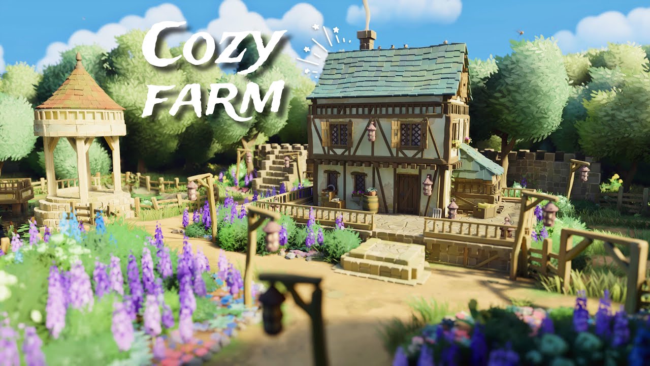 Building a Cozy Farm 🍃| Tiny Glade Speed Build #tinyglade - YouTube