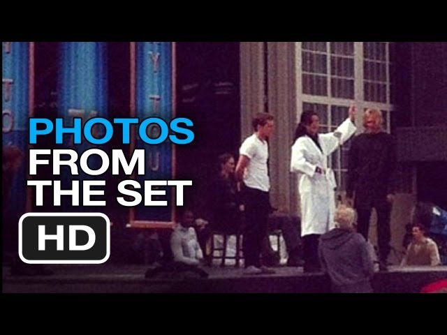 De Hunger Games Catching Fire Set Foto's