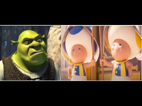 Shrek battles a bunch of Toads (freaking epic?) - YouTube