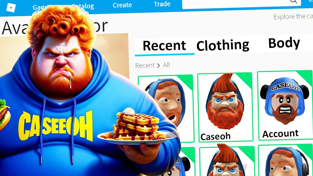 MAKING CASEOH a ROBLOX ACCOUNT (New Morph!) - YouTube