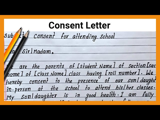 How To Write Consent Letter For - Infoupdate.org